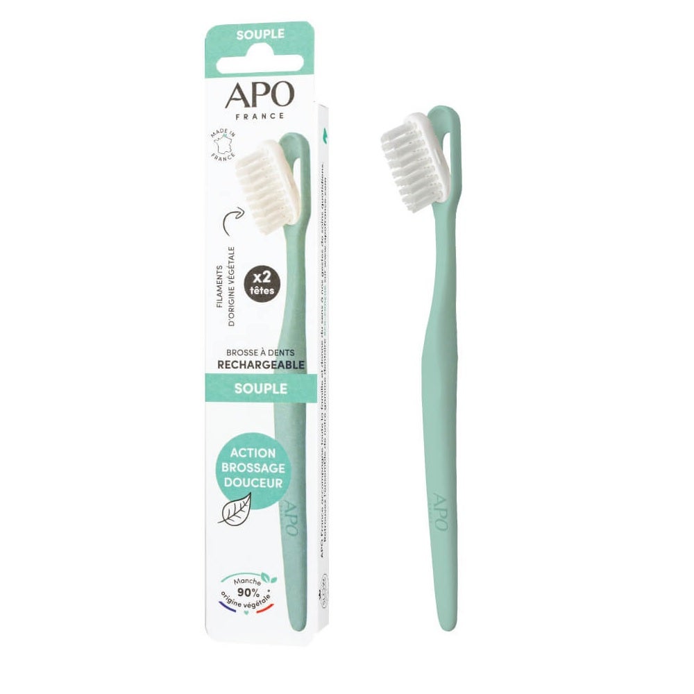 APO France Rechargeable toothbrush Flexible 1 handle + 2 heads - Easypara