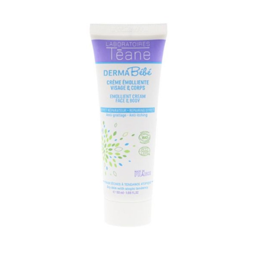 Laboratoires Teane DermaBebè Organic Emollient Cream Face and Body Peau ...