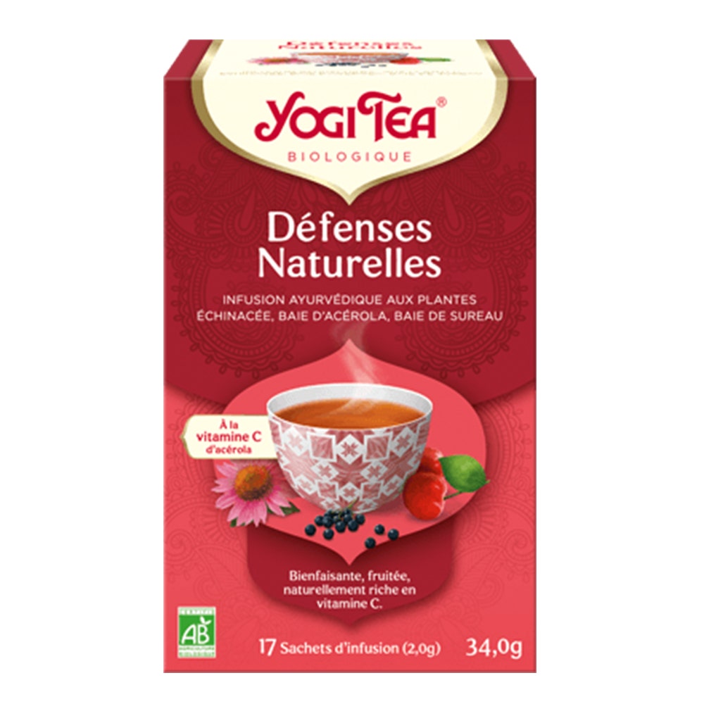 Yogi Tea Organic Herbal Teas Natural Defences 17 Sachets - Easypara