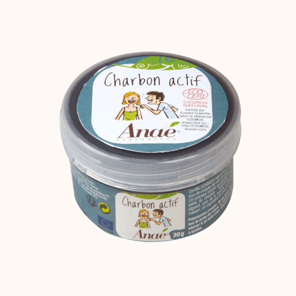 Anae Organic powdered Active Charcoal 30g - Easypara