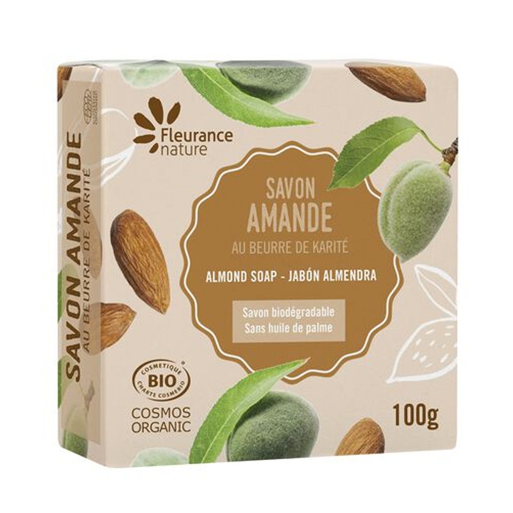 Fleurance Nature Almond Soaps with Organic Shea Butter 100g - Easypara