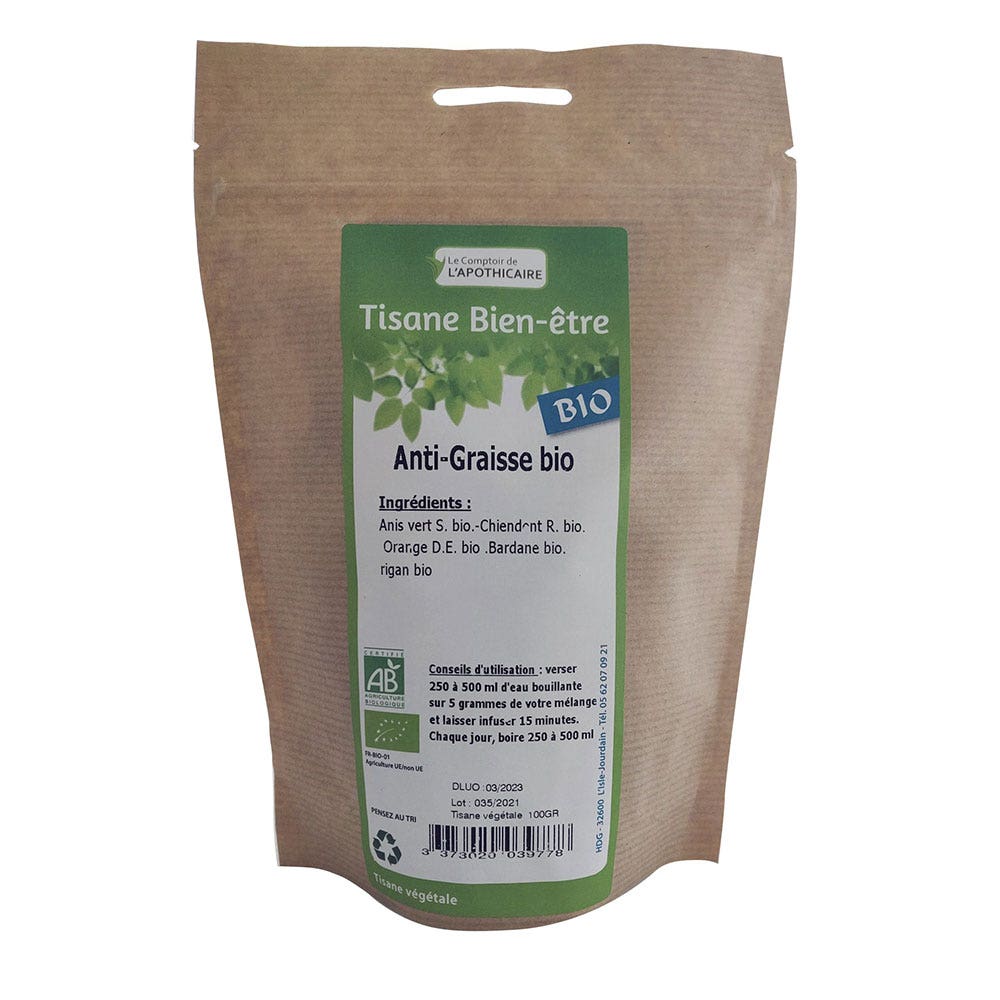 Le Comptoir de l'Apothicaire Organic Anti-Fat Herbal Tea 50g - Easypara