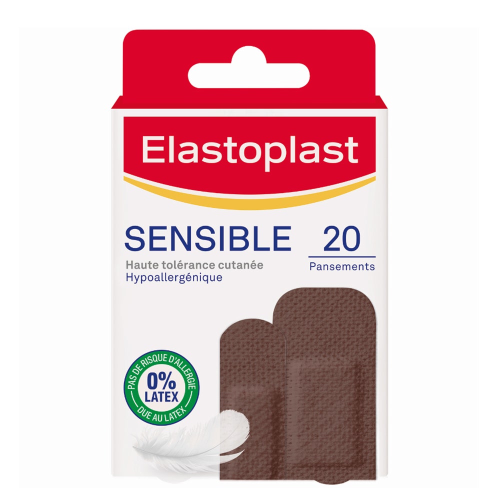 Elastoplast Plasters Sensitive Skin Tint 3 2 sizes x20 - Easypara