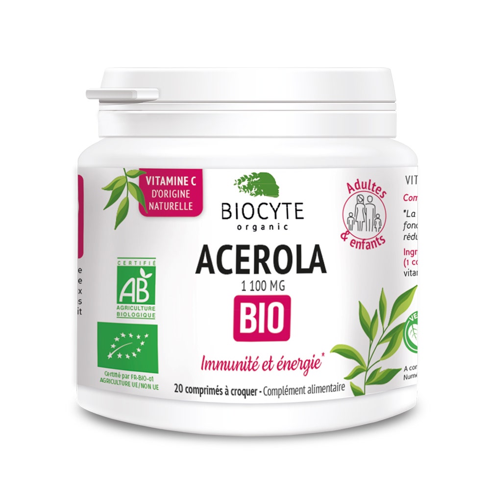 Biocyte Organic Acerola 20 tablets - Easypara