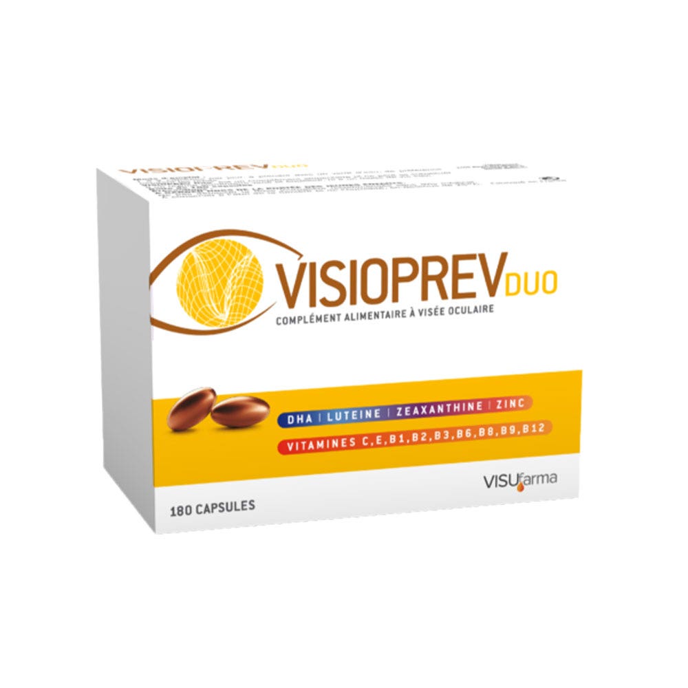 Visufarma Visioprev duo 180 gelules - Easypara