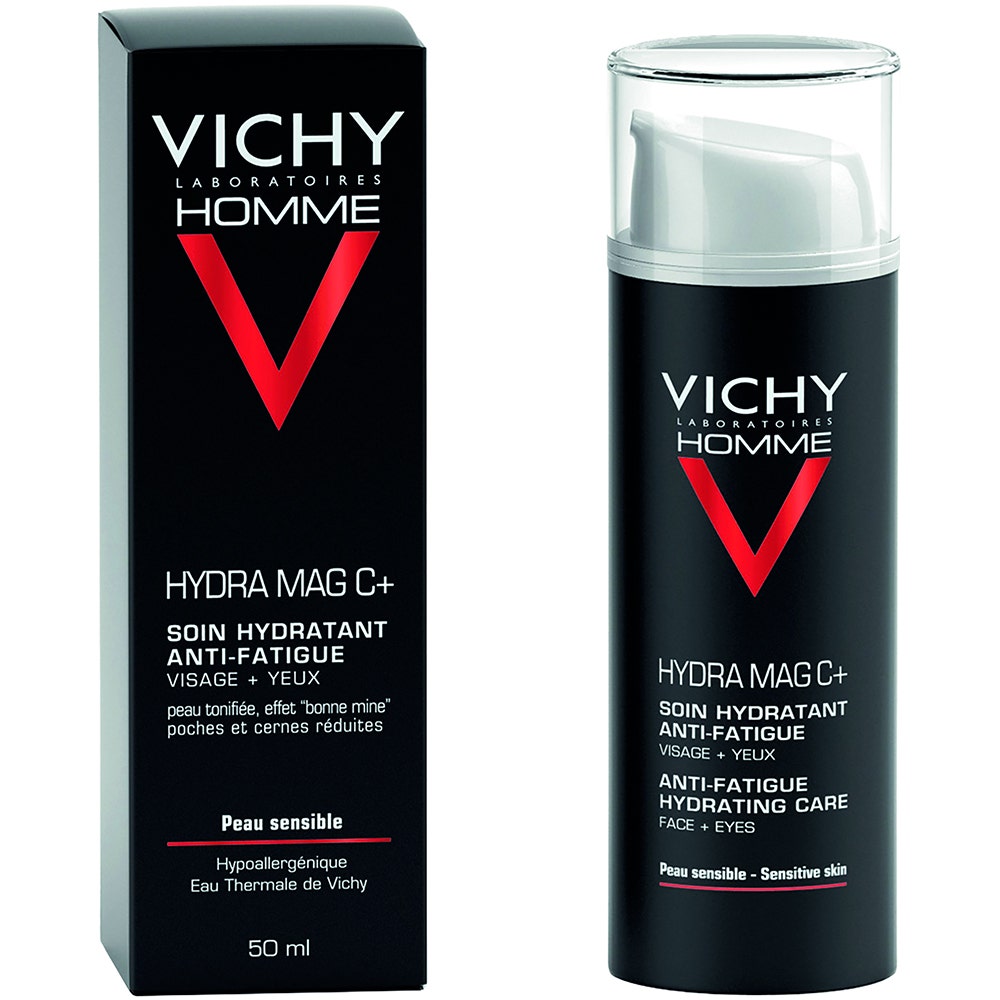 Vichy Man Hydra Mag C+ Hydrating Face And Eyes Cream Sensitive skin ...
