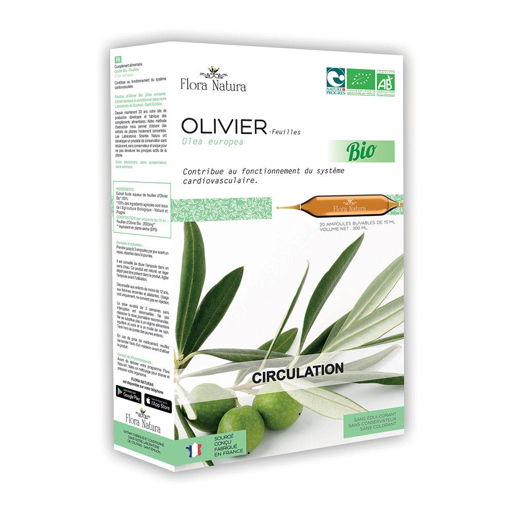 Flora Natura Olive Bioes Circulation 20 ampulas - Easypara