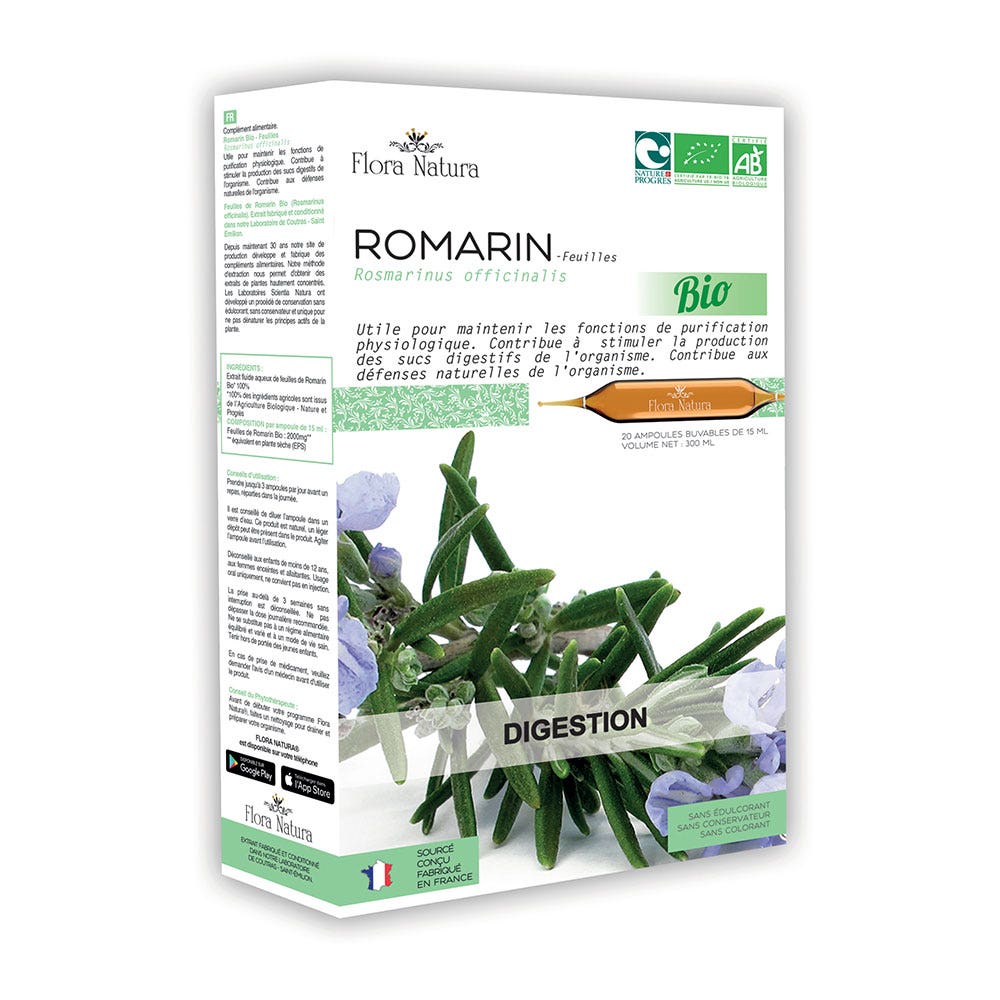 Flora Natura Rosemary Bioes Digestion 20 ampulas - Easypara