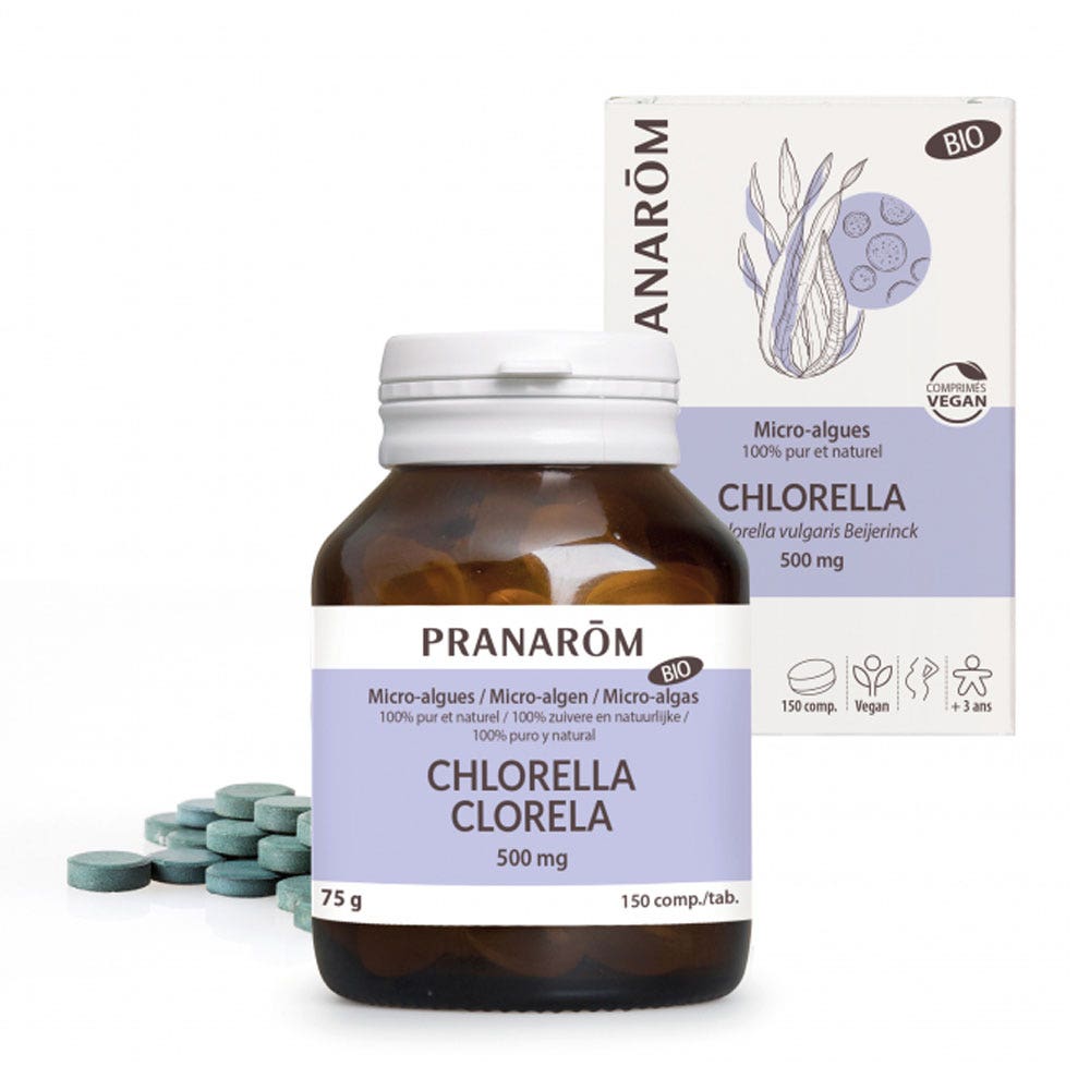 Pranarôm Micro-Algae ORGANIC CHLORELLA 150 tablets - Easypara