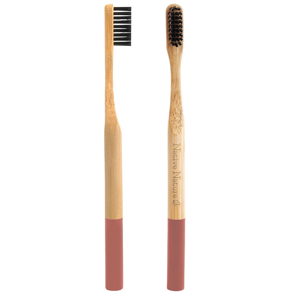 Native nature Moso FSC Bamboo Toothbrushes infused with Charcoal Medium ...