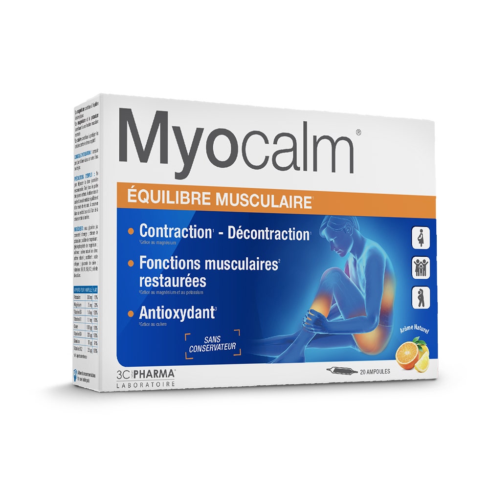 3C Pharma Myocalm MYOCALM Equilibre x 20 ampulas - Easypara