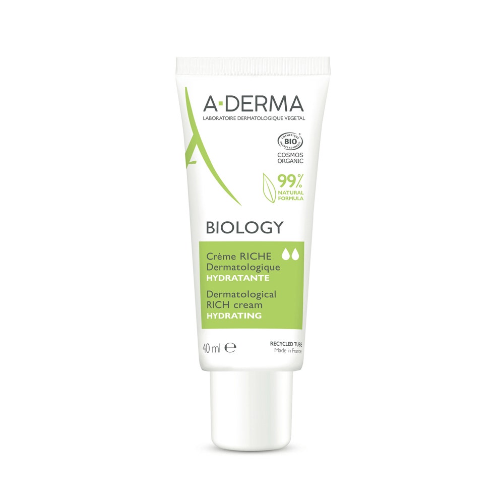 A-Derma Biology Organic Moisturizing Rich Cream 40ml - Easypara
