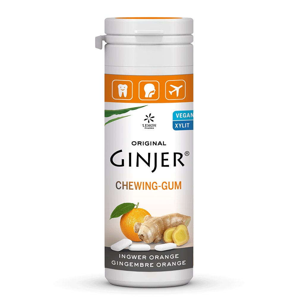 Chewing Gum Ginger Orange 30g- Lemon Pharma - Easypara