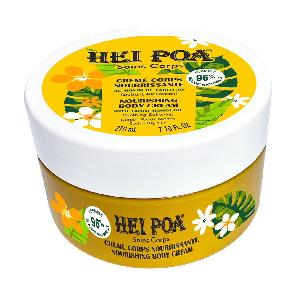Hei Poa Body Care Nourishing cream With Monoï de Tahiti AO 210ml - Easypara