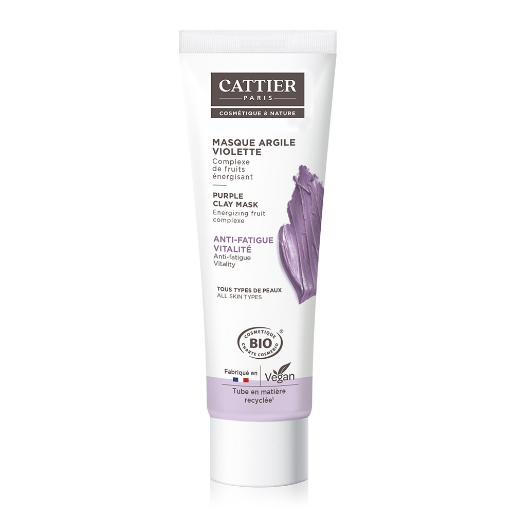 Cattier Clay Organic Violet Clay Mask 100ml - Easypara