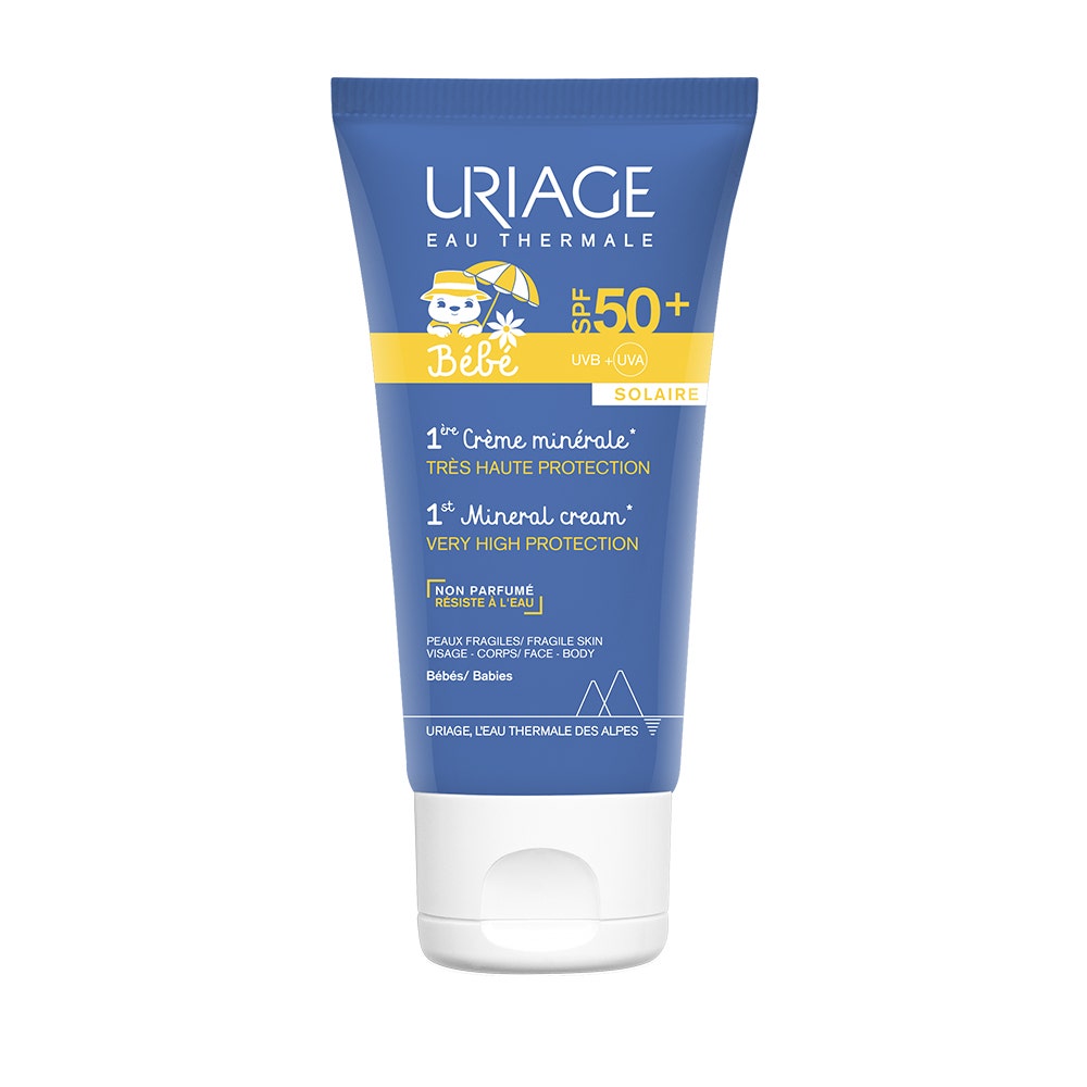 Uriage Baby Care Uriage Bebe 1 St Mineral Cream Spf50+ Sensitive Skins ...