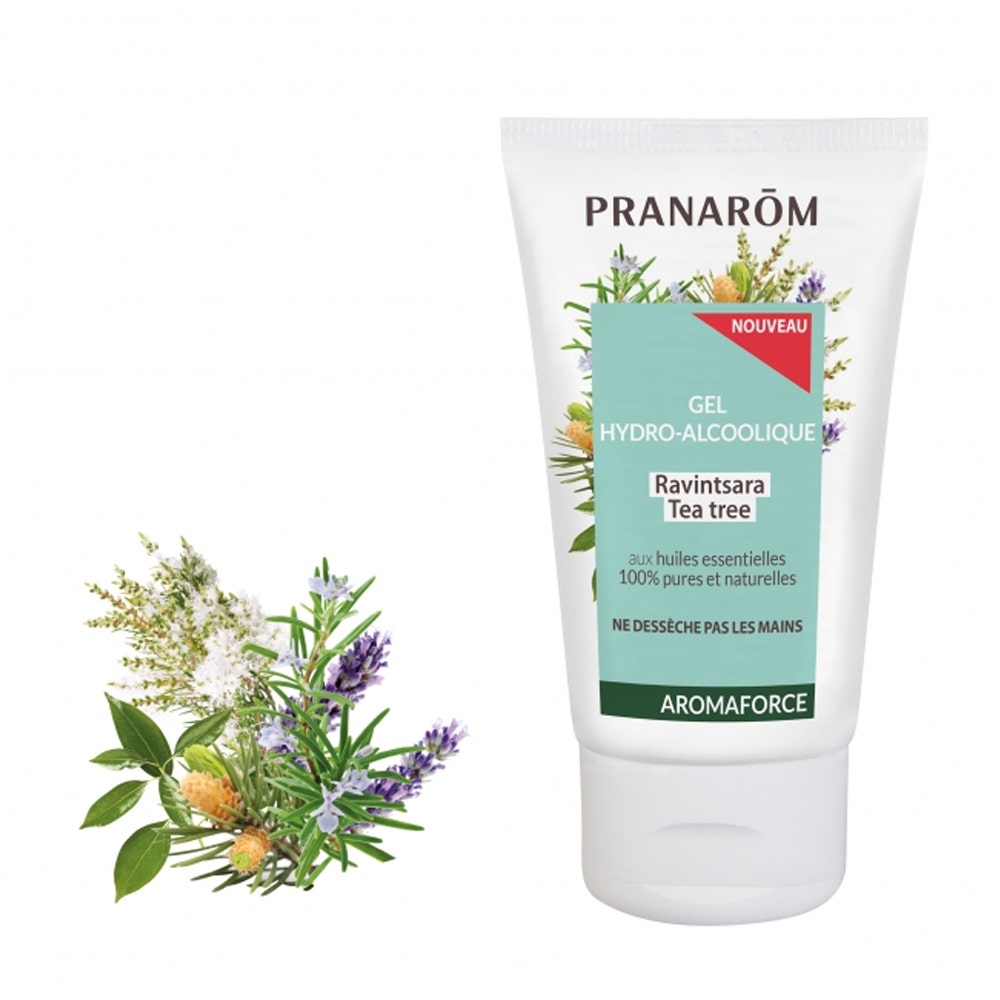 Pranarôm Aromaforce Hydro-Alcoholic Gel Ravintsara Tea Tree 50ml - Easypara