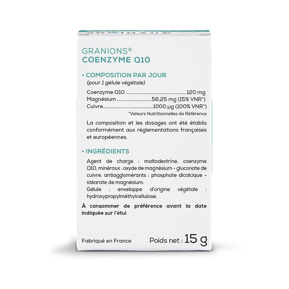 Granions Coenzyme Q10 X 30 Caps 120mg - Easypara