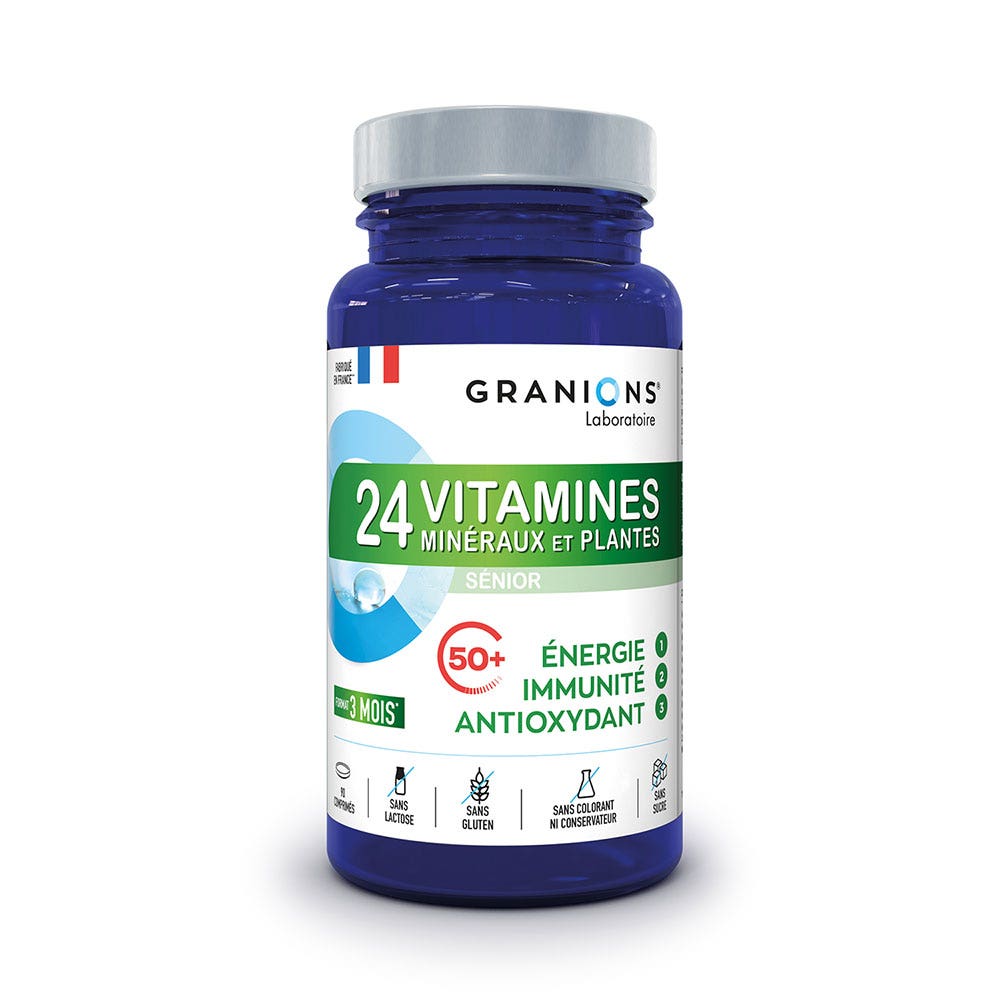 Granions 24 Vitamins, Minerals and Plants 90 tablets - Easypara