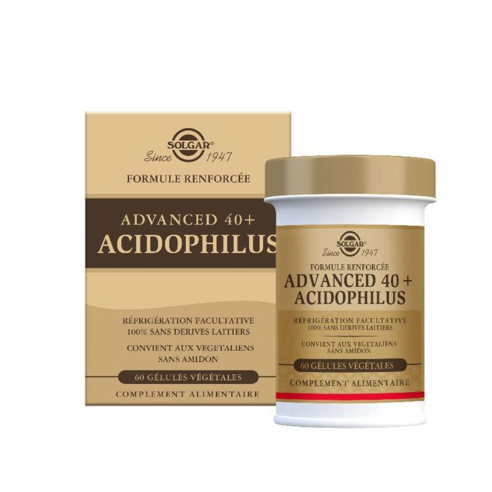 Solgar Advanced 40+ Acidophilus Reinforced formula 60 Gelules - Easypara