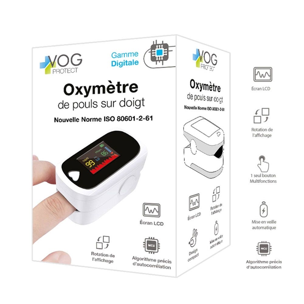 Vog Protect Finger Pulse Oximeter - Easypara