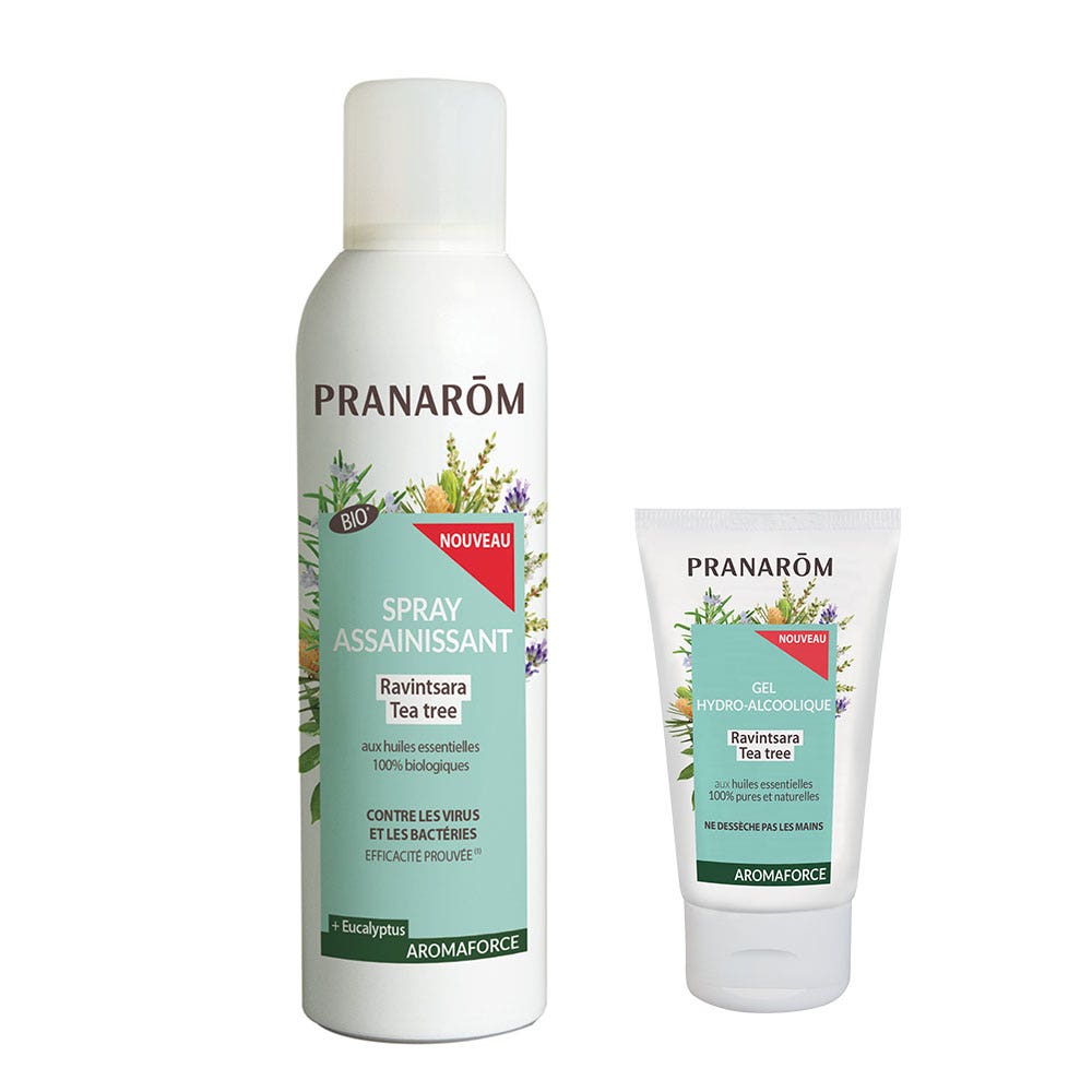 Pranarôm Aromaforce Ravintsara and Tea Tree Sanitizing Spray 150ml ...