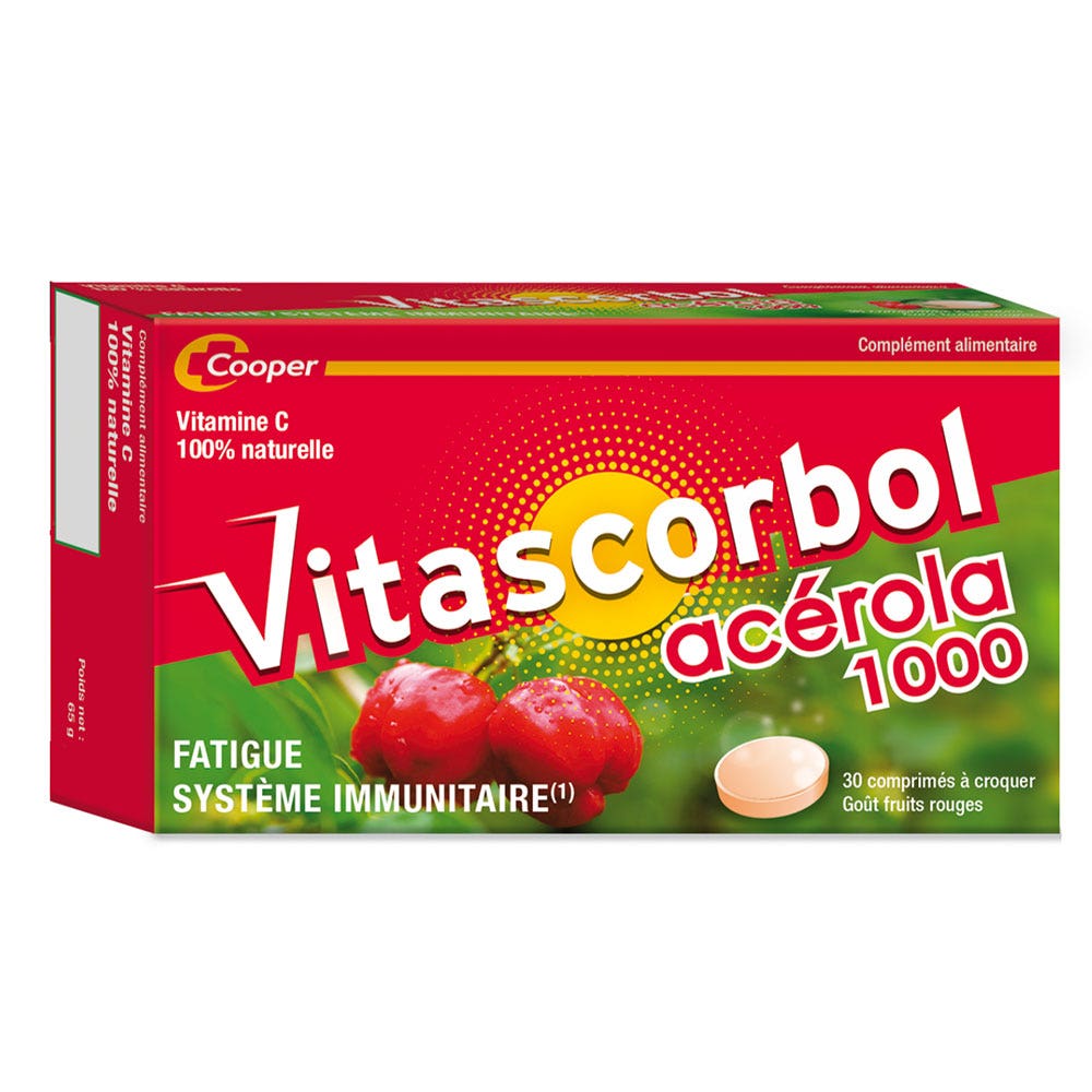 Vitascorbol Acerola Fatigue 30 tablets - Easypara
