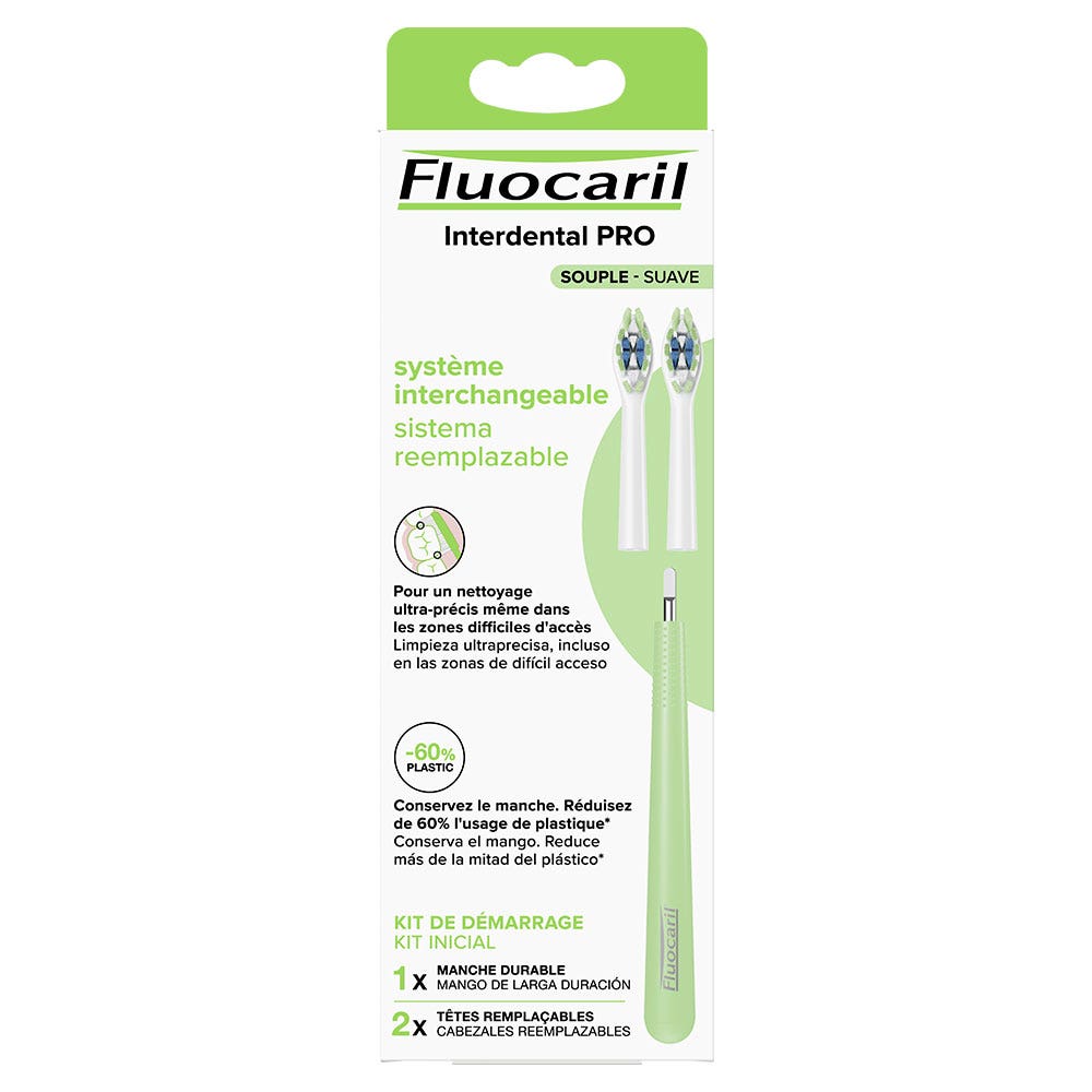 Fluocaril Toothbrush with replaceable head Interdental PRO Souple ...