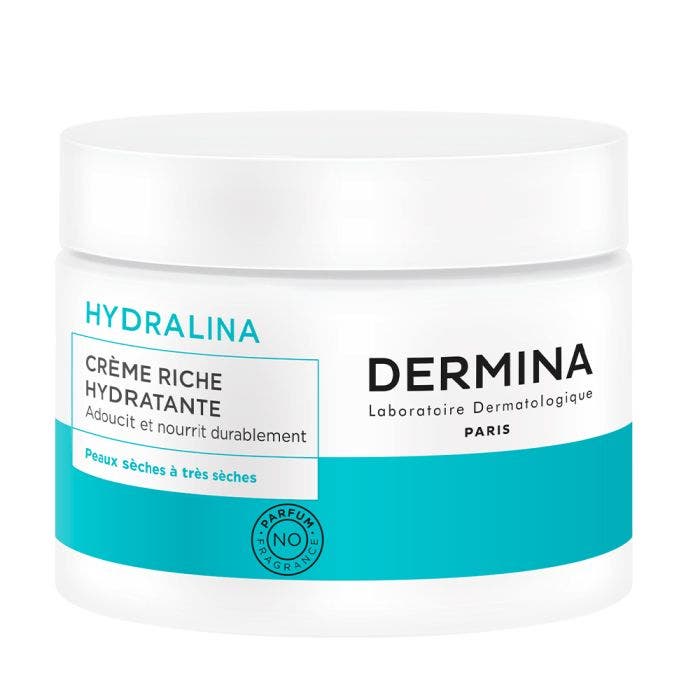 Rich Moisturising Cream Very Dry Skins Hydralina 50 ml- Dermina - Easypara