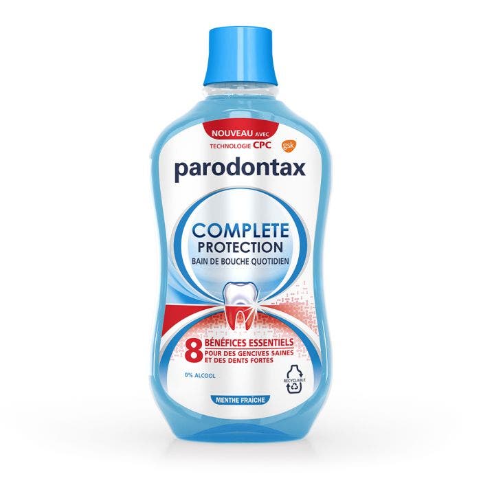 Complete Protection Mouthwash 500ml-0% Alcohol Fresh Mint Parodontax ...