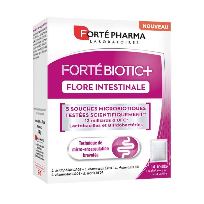 Intestinal Flora Forté Biotic 14 bags- Forté Pharma - Easypara