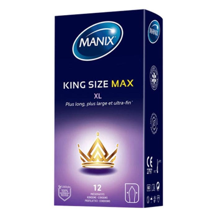 Plus Grand Confort condoms King Size 12 +2 Free-Maxi Manix - Easypara