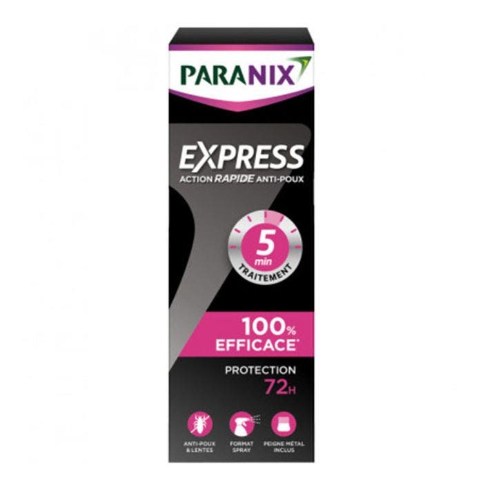 Express Anti-Lice Spray 5min 100ml-72-hour Protection Paranix - Easypara