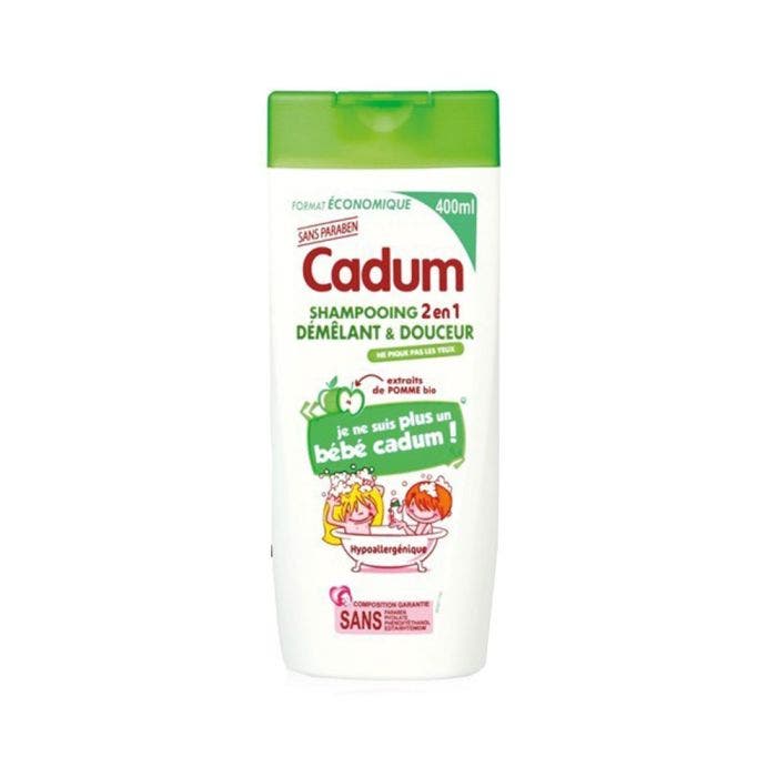 Children Detangling Shampoo 2 In 1 Apple 400 ml- Cadum - Easypara