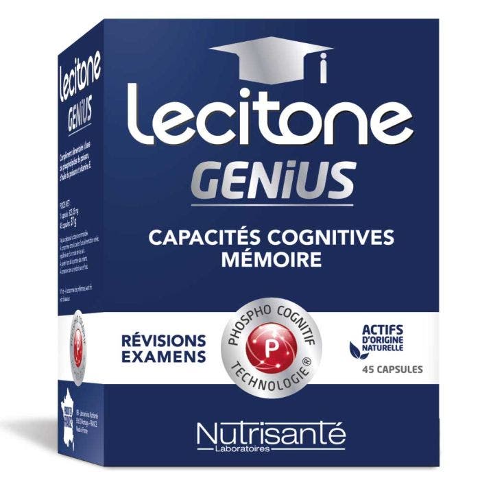 Nutrisante Lecitone Genius 45 Capsules - Lécitone - Easypara