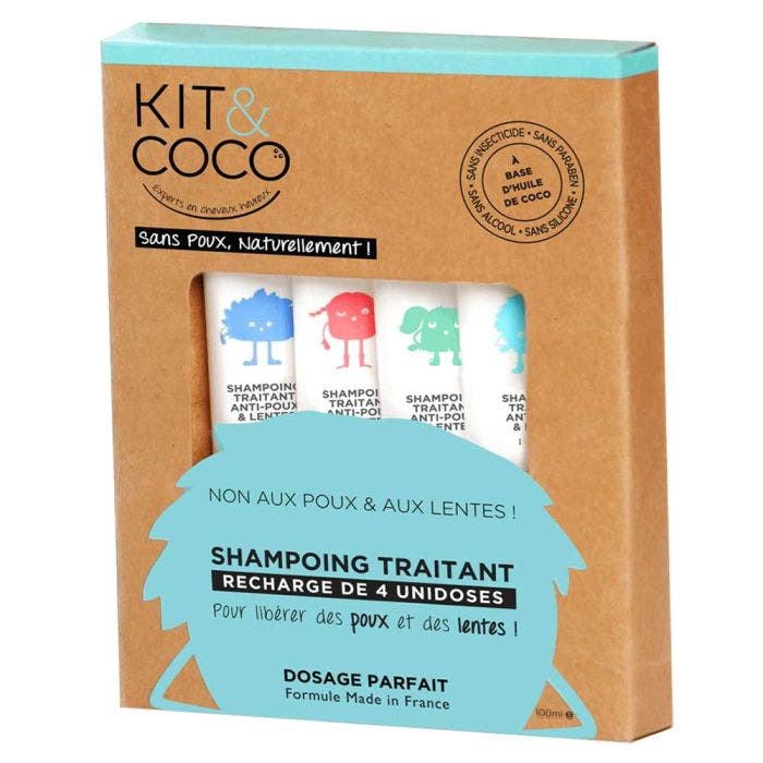 Kit & Coco Anti Lice And Nits Shampoo 4 Unidoses / 25ml- Kit&Coco ...