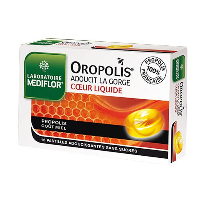 Mediflor Oropolis Propolis Lozenges Honey Flavour X16 16 pastilles-Gout ...