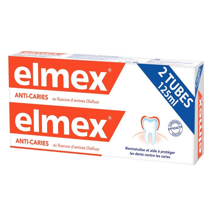 Anti-Cavities Toothpaste 2x125ml- Elmex - Easypara