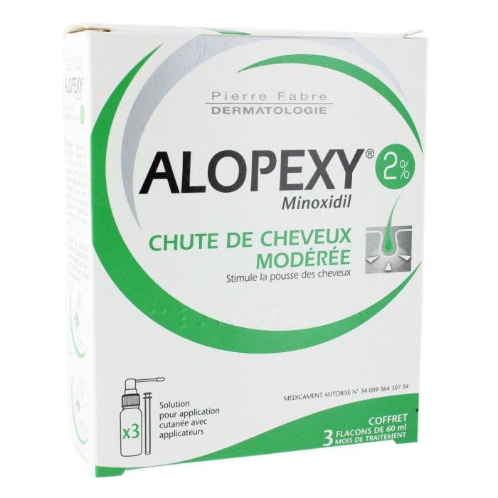 Alopexy Minoxidil 2% 3x60ml- Pierre Fabre - Easypara