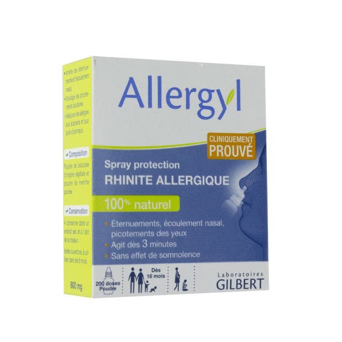 Spray Nasal Powder Rhinitis Allergies 20ml- Gilbert - Easypara