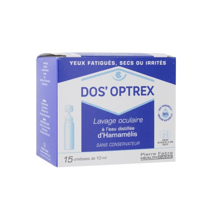 Eye Wash With Witch Hazel Water 15x10ml - Dos'Optrex - Easypara