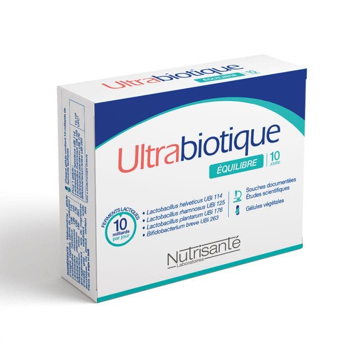 Ultrabiotique Balance X 10 Capsules - Nutrisante - Easypara