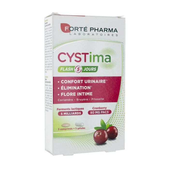 Cystima Flash 3 Tablets + 5 Capsules - Forté Pharma - Easypara