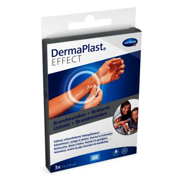 Burn Plasters 7.5x10mm Dermaplast Effect x3- Hartmann - Easypara