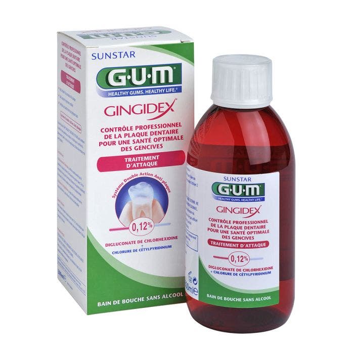 0.12% Alcohol Free Mouth Bath Gingidex 300ml- Gum - Easypara