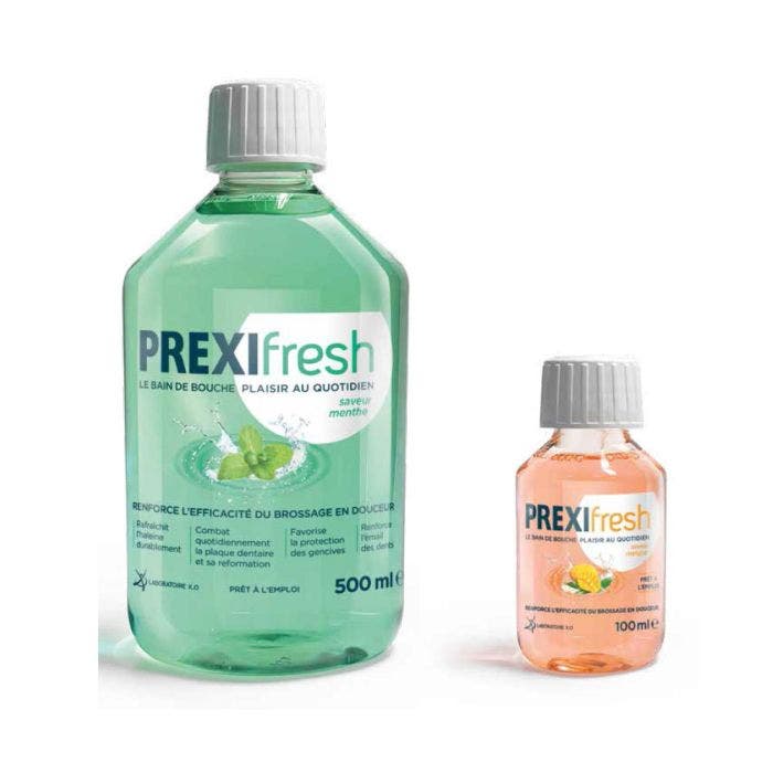 Mint Mouth Bath 500ml + free Mango 100ml Prexi Fresh 600ml- Laboratoire ...