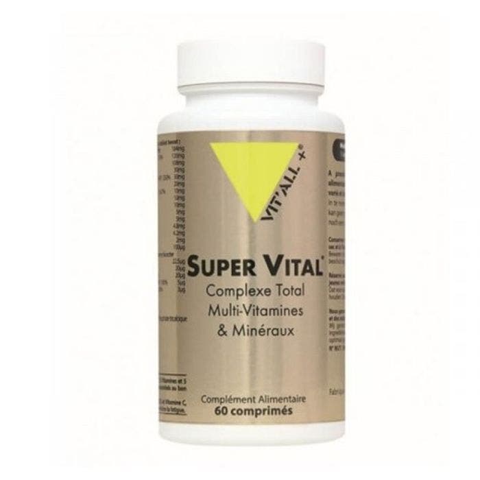 Super Vital 60 Tablets-Multi-vitamins/multi-minerals Vit'All+ - Easypara