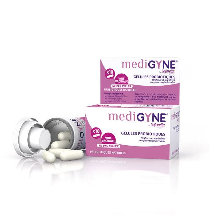 Probiotic Vaginal Pessaries Box x10 Medigyne x10- Saforelle - Easypara