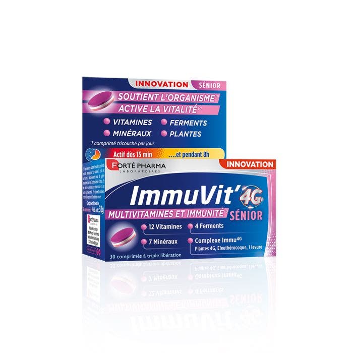Immunity Senior Vitamins Minerals and Ferments ImmuVit'4G 30 tri-layer ...
