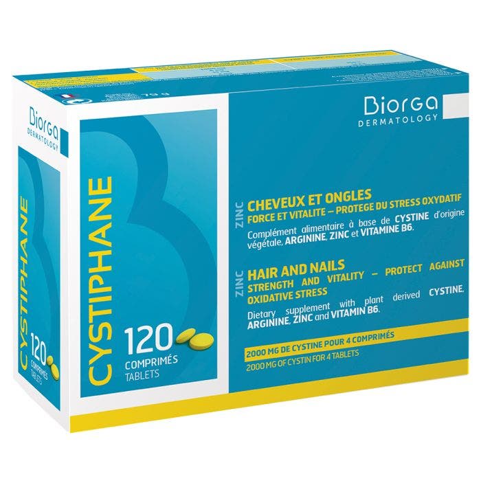 Hair & Nails X 120 Tablets Cystiphane 120 Comprimes- Biorga - Easypara